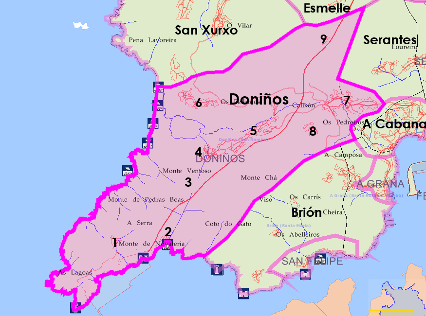 El "atlas" de Ferrol: estos son sus 23 barrios