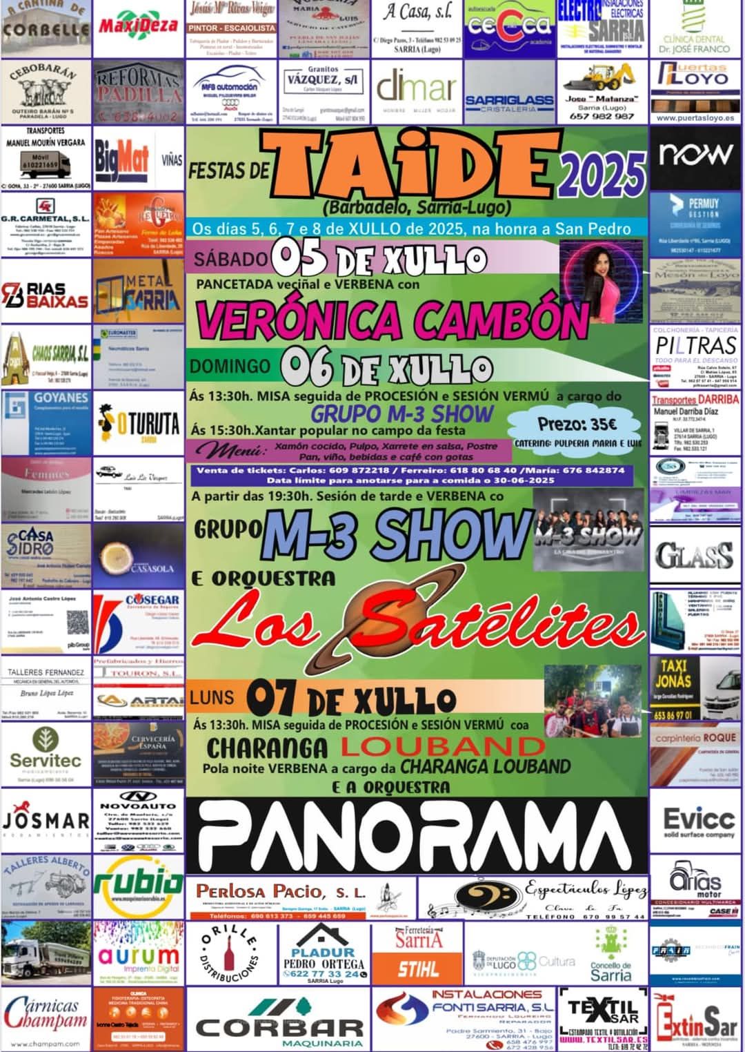 Fiestas de Taíde 2025 en Sarria: Programa, cartel y agenda completa