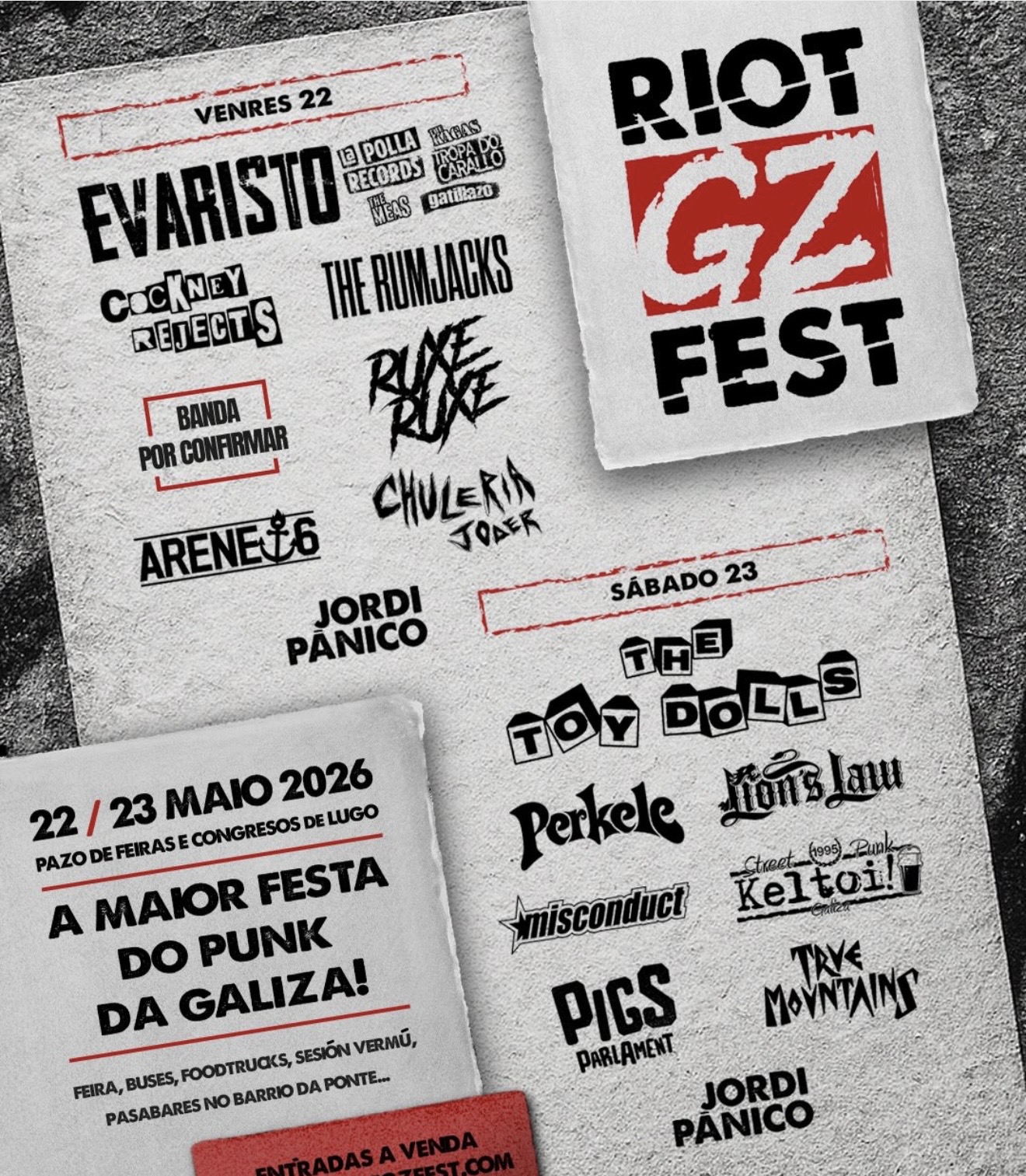 Riot GZ Fest 2026 en Lugo: Programación, cartel y agenda completa