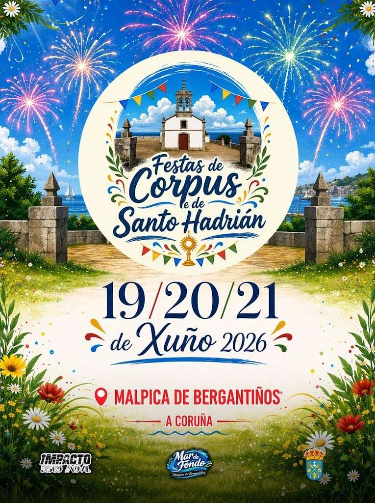 Fiestas del Corpus y Santo Hadrián 2026 en Malpica de Bergantiños ...
